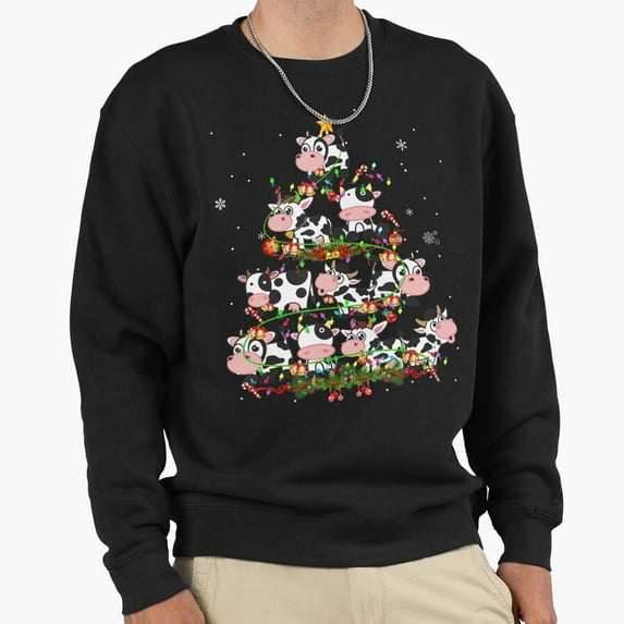 Cute Cows Christmas Tree Ornaments Heifer Farm Animal Festive Holiday ...