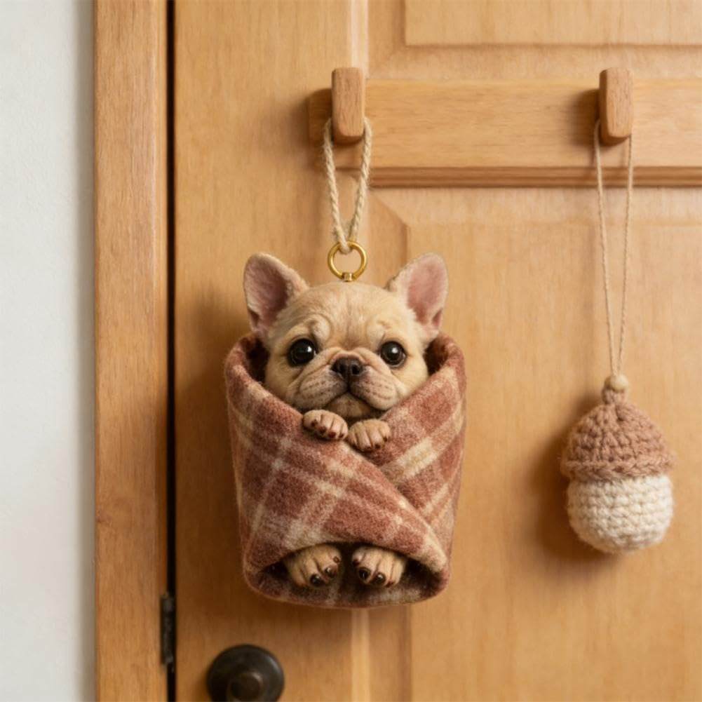 Cute Cozy Wrapped Critters Hanging Plush Toy, Realistic Bird/Dog/Glider ...