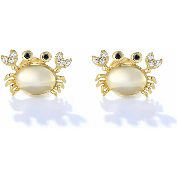 Cute Crab Tiny Small Stud Earrings for Women Cartilage Hypoallergenic ...