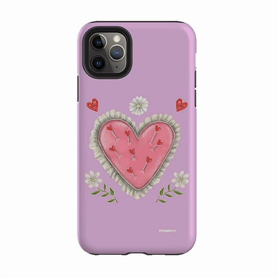 Cute Craft Heart Pin Cushion Artwork iPhone Case 17 16 15 14 13 12 11 ...