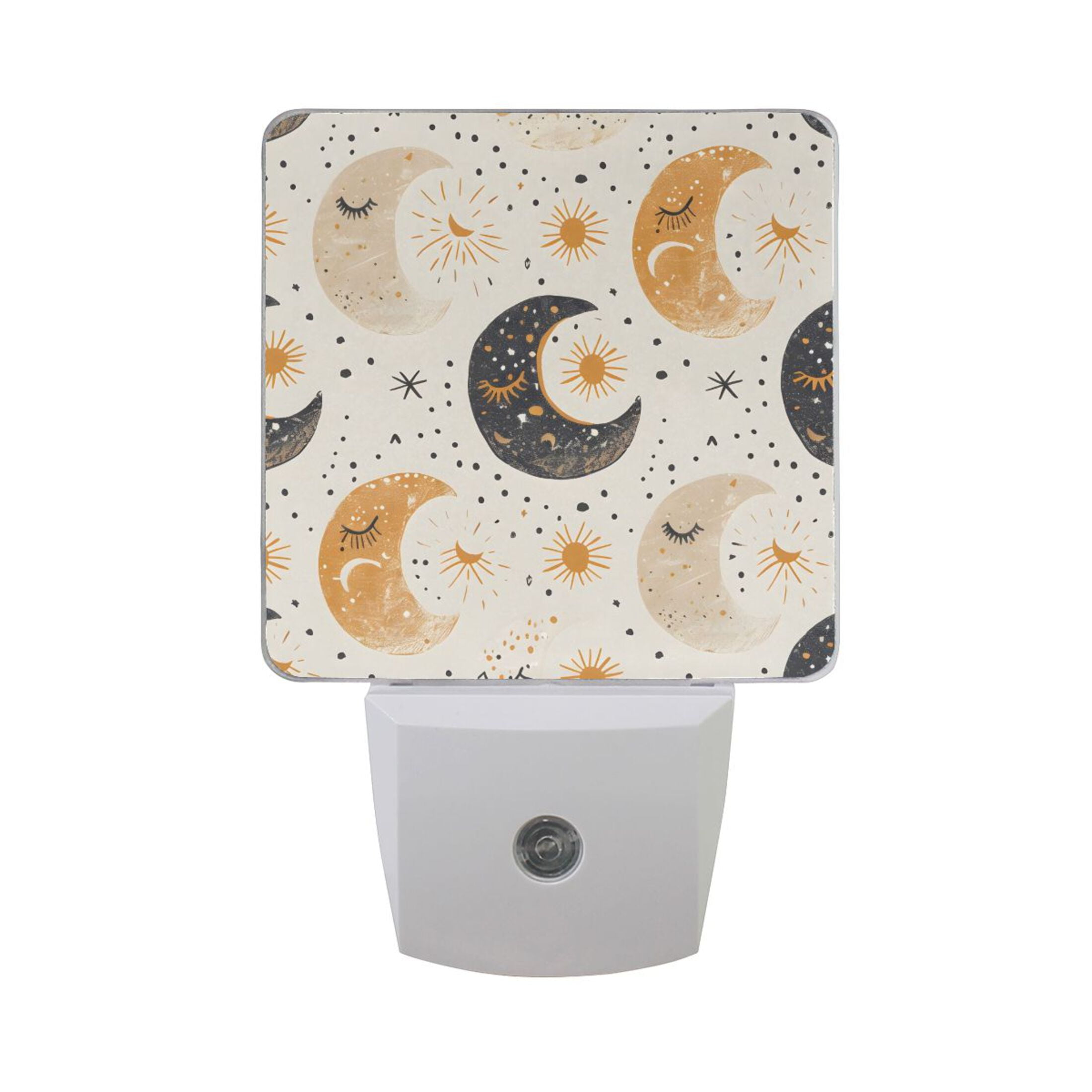 Cute Crescent Moon and Sun Night Light 2 Pack LED Nightlight Plug into ...