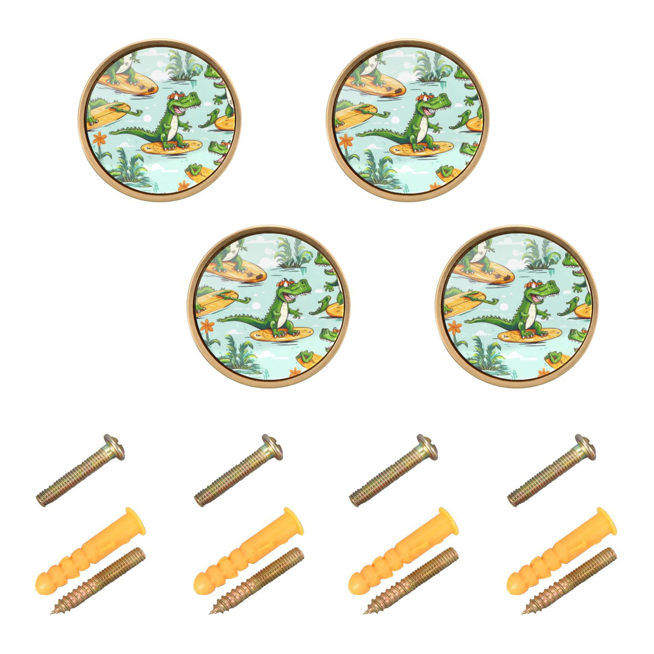 Cute Crocodile Cabinet Knobs Kitchen Drawers Knobs Door Round Pulls ...