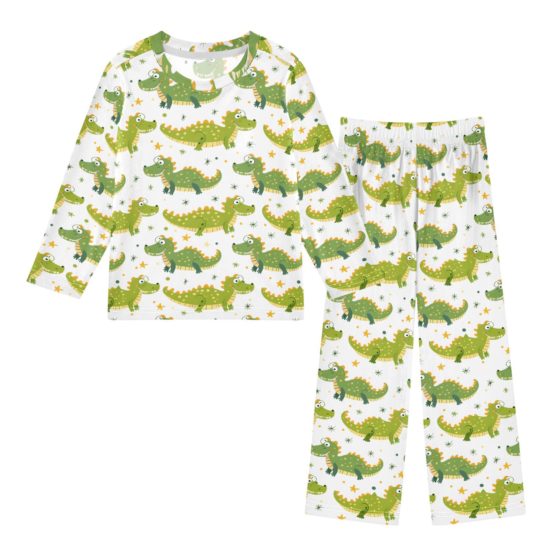 Cute Crocodile Cartoon Wild Animals Background Cozy Soft Long Sleeves ...