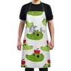 2 Pack Chef Aprons for Men Women with Large Pockets, Cotton Canvas ...