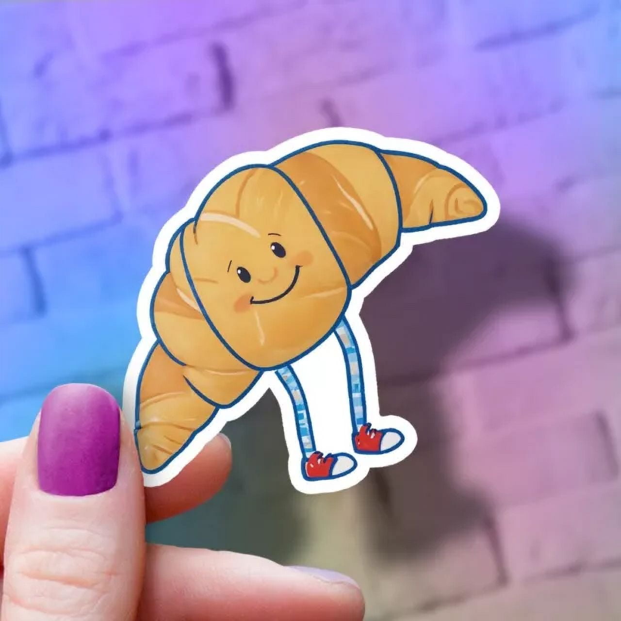 Cute Croissant Sticker Bakery Stickers Pack Foodie Gift Decal Phone ...