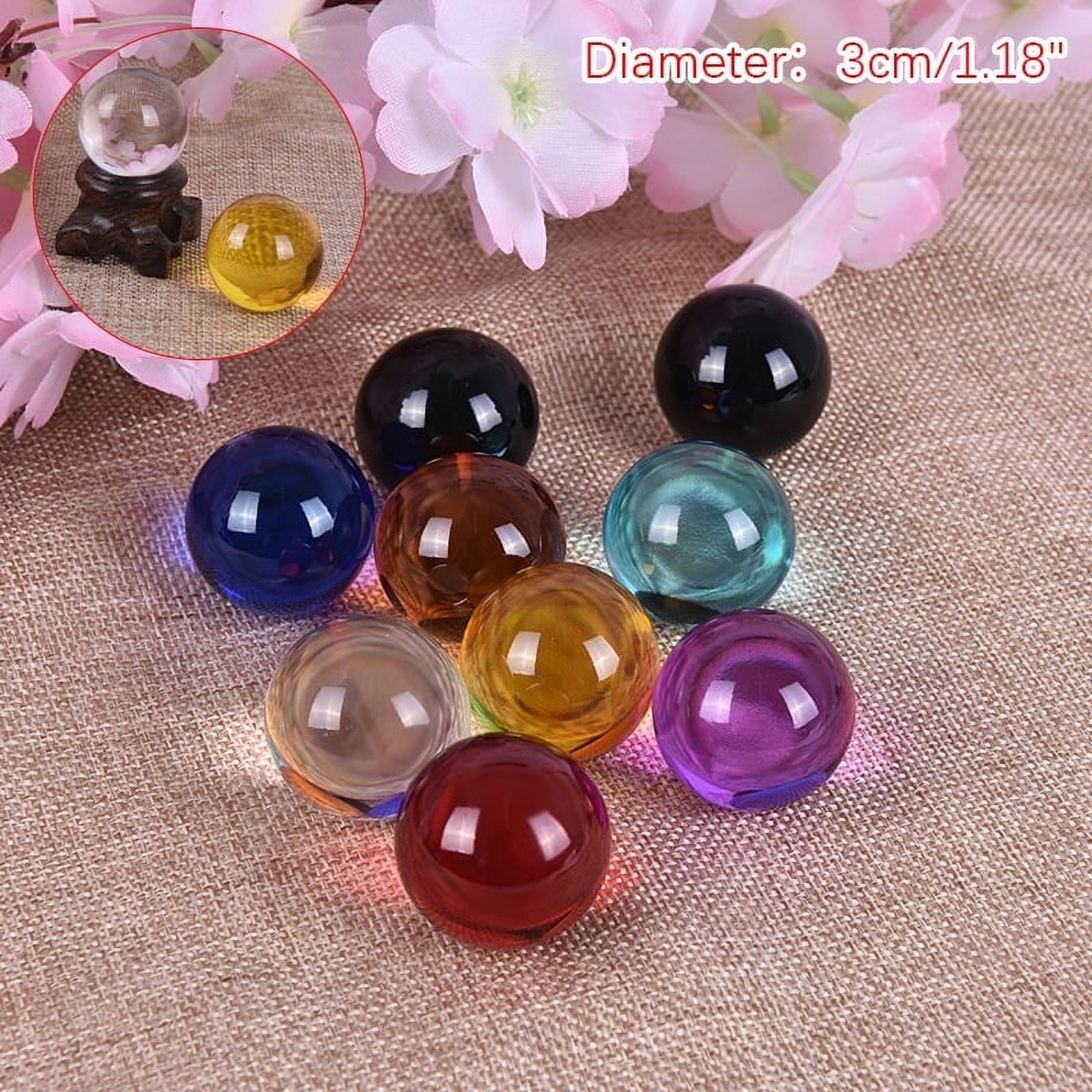 Cute Crystal Ball Natural Magic Ball Healing Sphere Quartz Balls ...