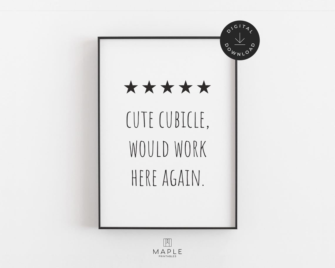 Cute Cubicle Decor For Women, Wall Art For Office Cubicle, Coworker ...