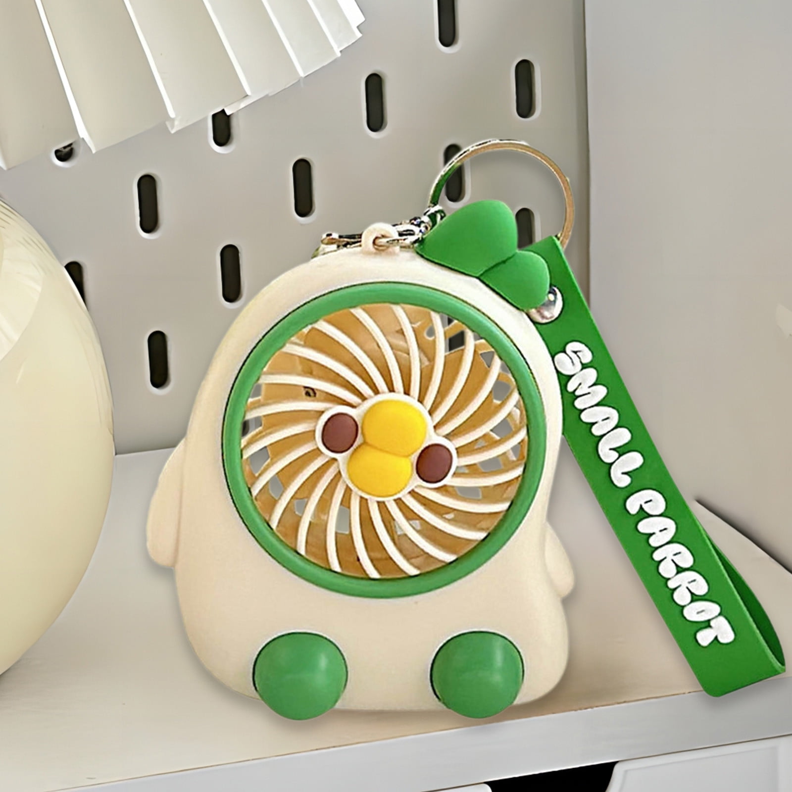 Cute Cute Pet Keychain Fan Student Handheld Small Fan USB Rechargeable ...