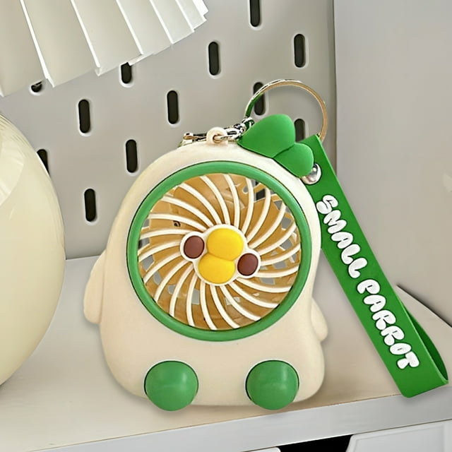 Cute Cute Pet Keychain Fan Student Handheld Small Fan USB Rechargeable ...
