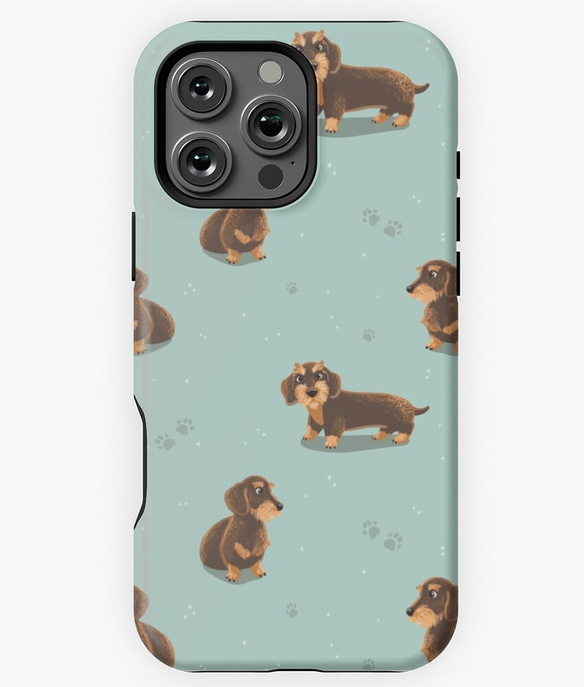 Cute Dachshund Doxie Weiner Dog Phone Case for iPhone 16 15 14 13 12 11 ...
