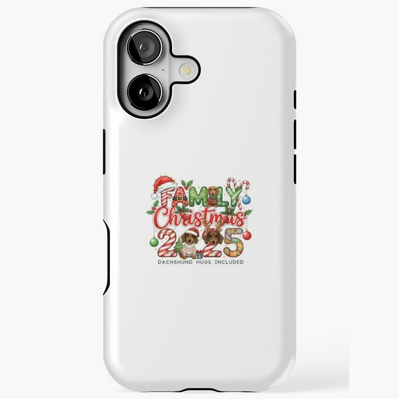 Cute Dachshund Family Holiday Dog Design 2025 for iPhone 17 through 11 ...