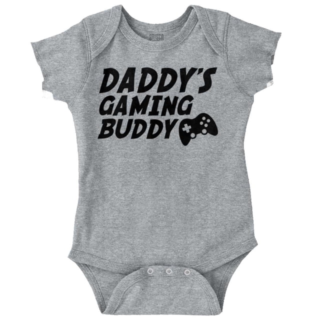 Cute Daddy's Gaming Buddy Gamer Dad Romper Boys or Girls Infant Baby ...