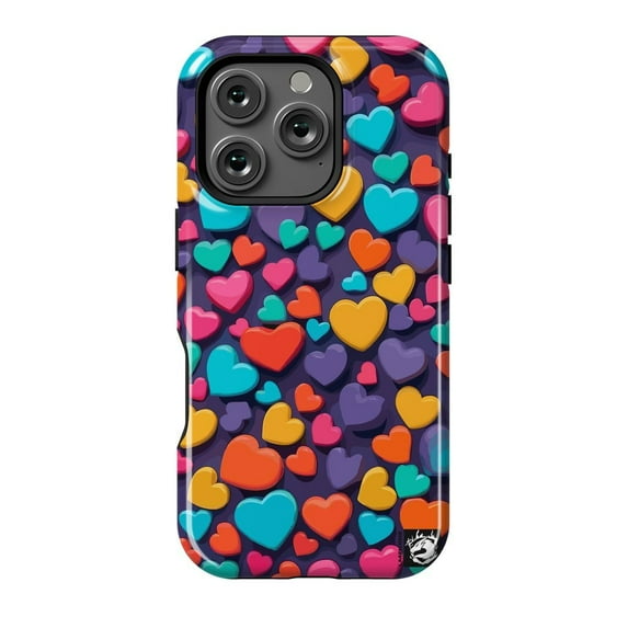 Cute Dainty Small Hearts Pattern Romantic Love Themed Protective Tough ...