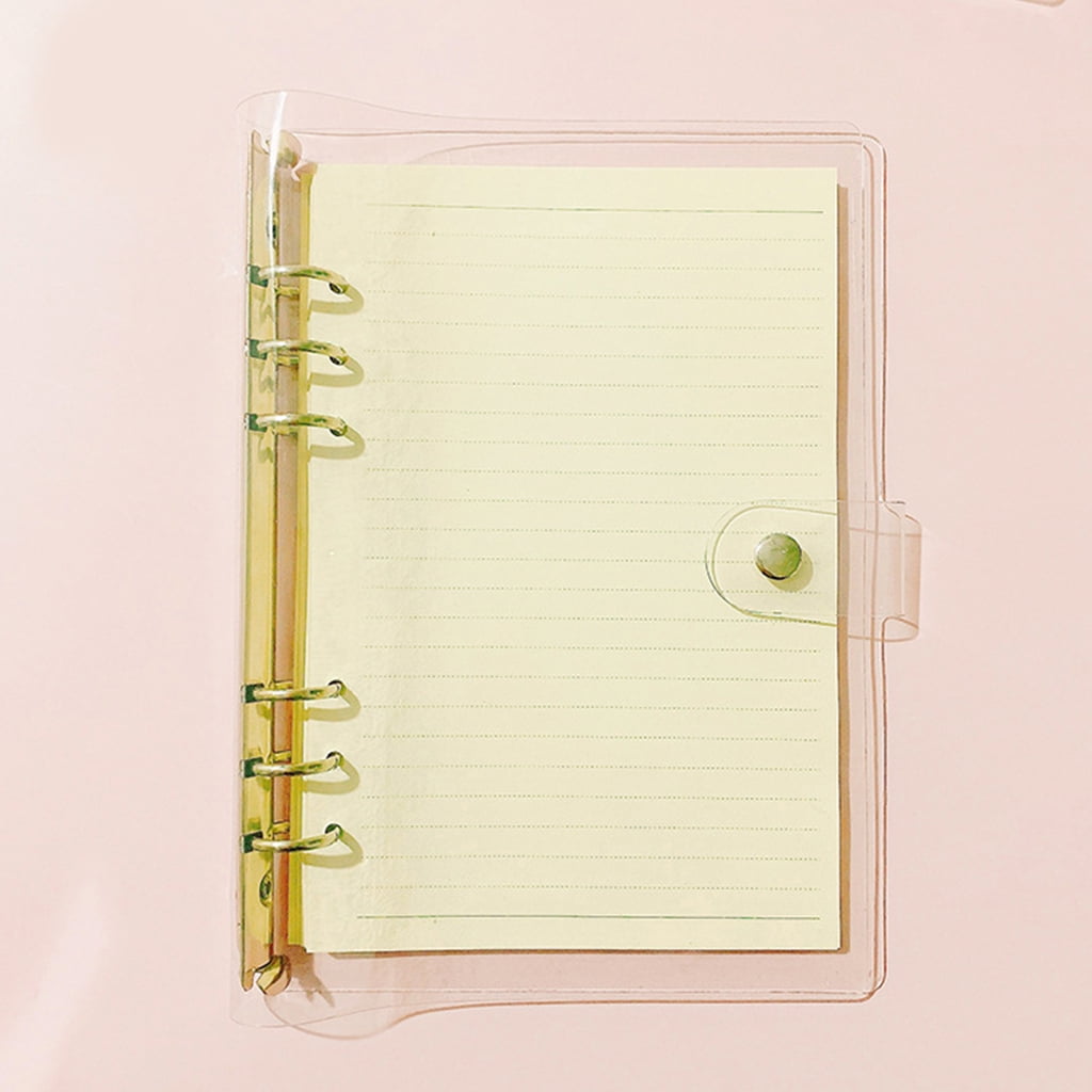 Cute Daisys A 5 Binder 6-ring Clear Binder Cover Button Clamp A 5 ...