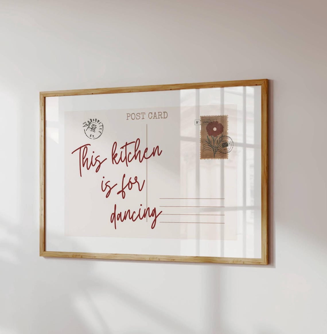 Cute Dance Kitchen Print, Trendy Wall Art, Vintage Postcard Poster ...