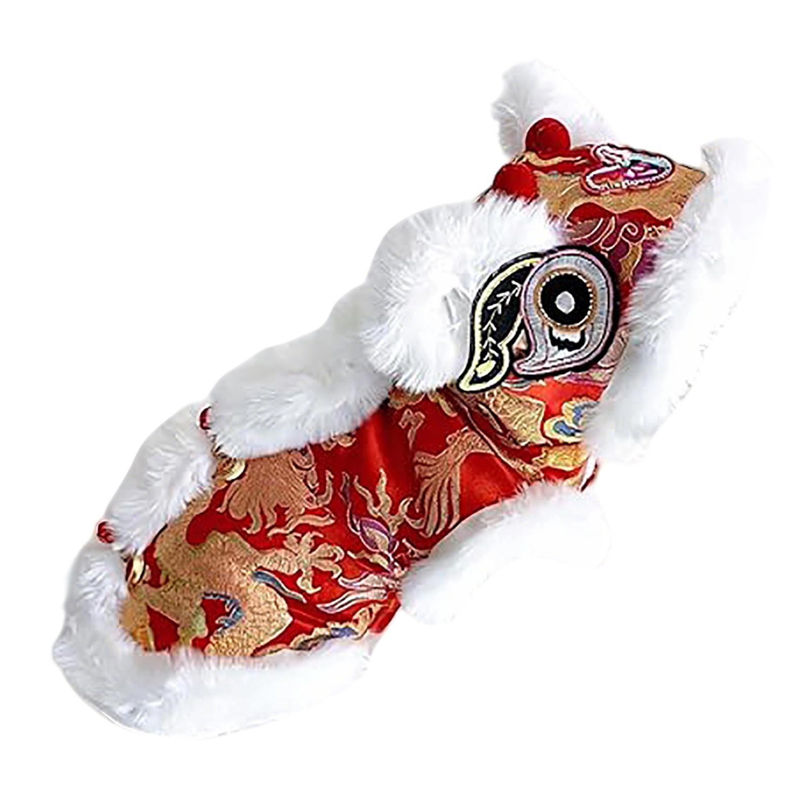 Cute Dance Lion Spring Festival Pet Costume Cat Dog Hoodies Coat ...