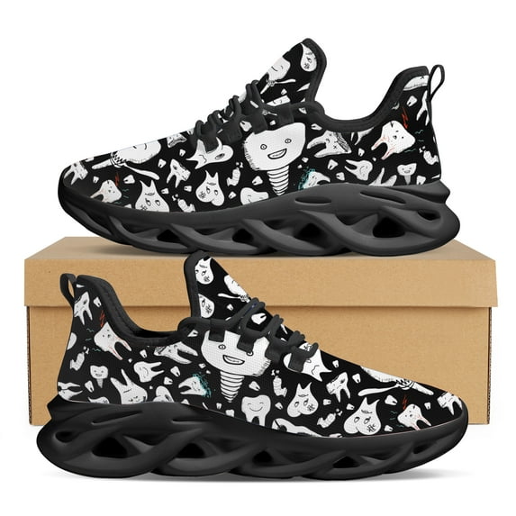 Cute Dental Luxury Design Sneakers Ladies Casual Lightweight Lace Up ...