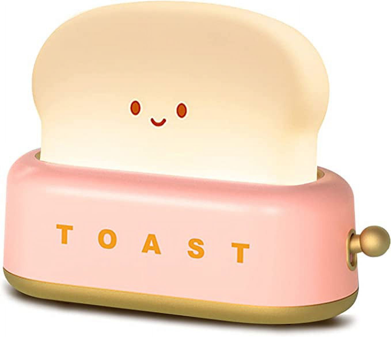 Cute Desk Decor Toaster Lamp, Kawaii LED Toast Bread Night Light ...