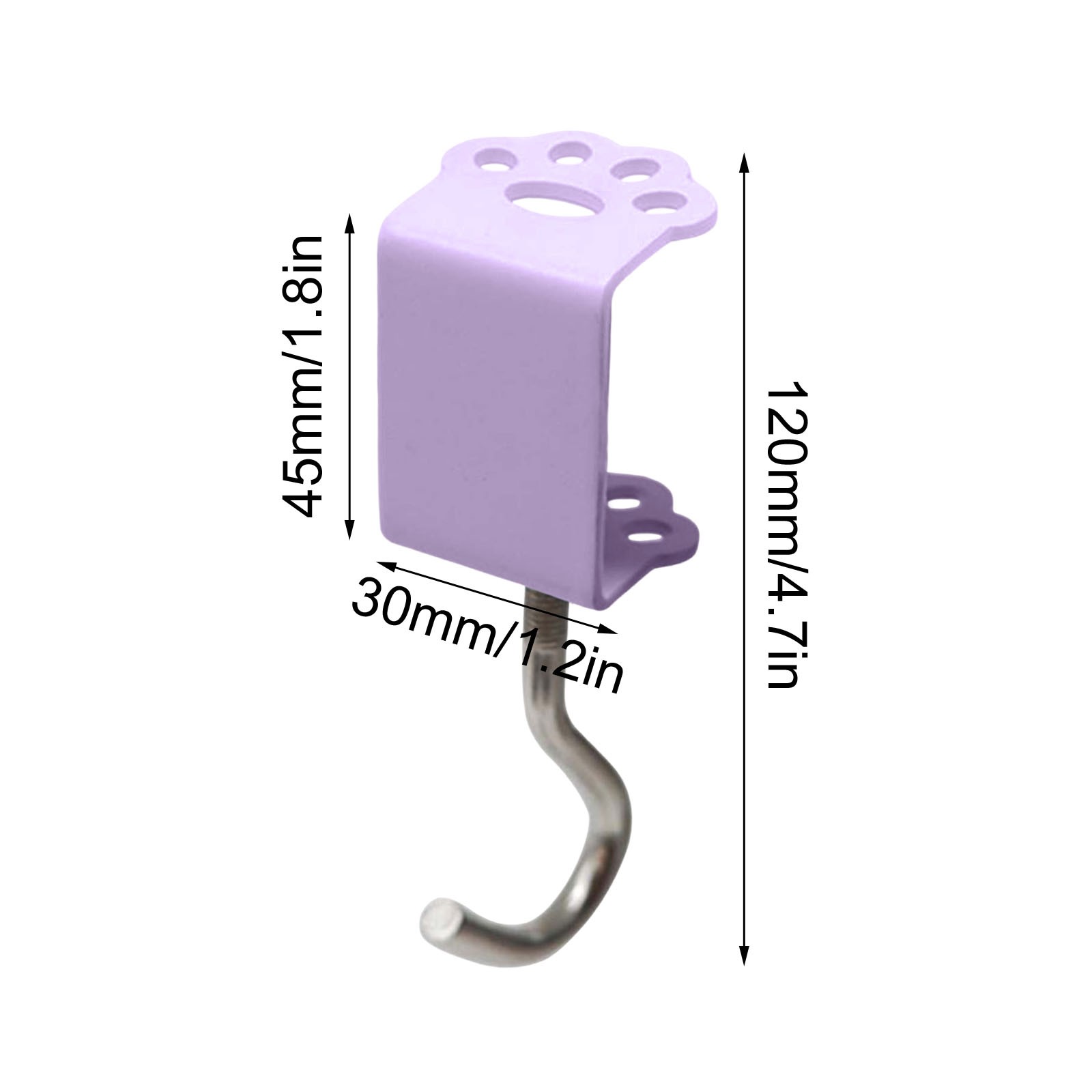 Cute Desk Hook Clamp, 2 in 1 Cute Cats Claws Shape Bag Hook for ...