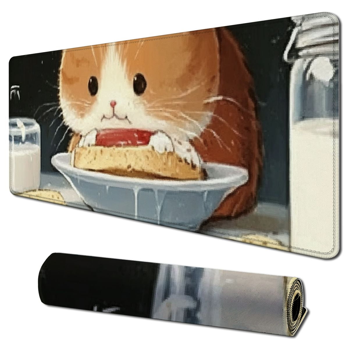 Cute Desk Mat Anime Cartoon Desk Pad Mouse Pad Large Yellow Gaming ...