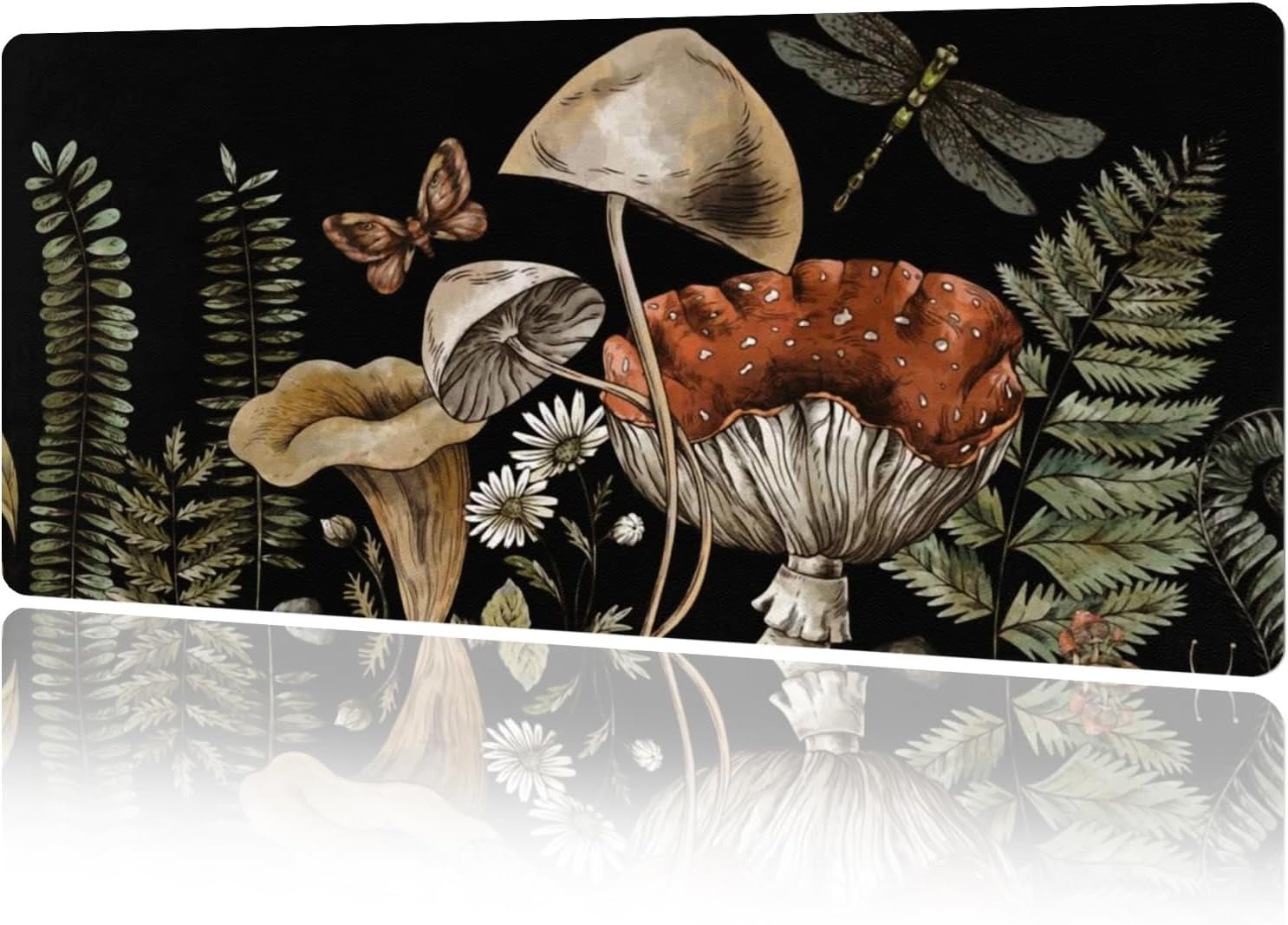 Cute Desk Mat Cartoon Desk Pad Mouse Pad Large Mushroom Gaming Mousepad ...