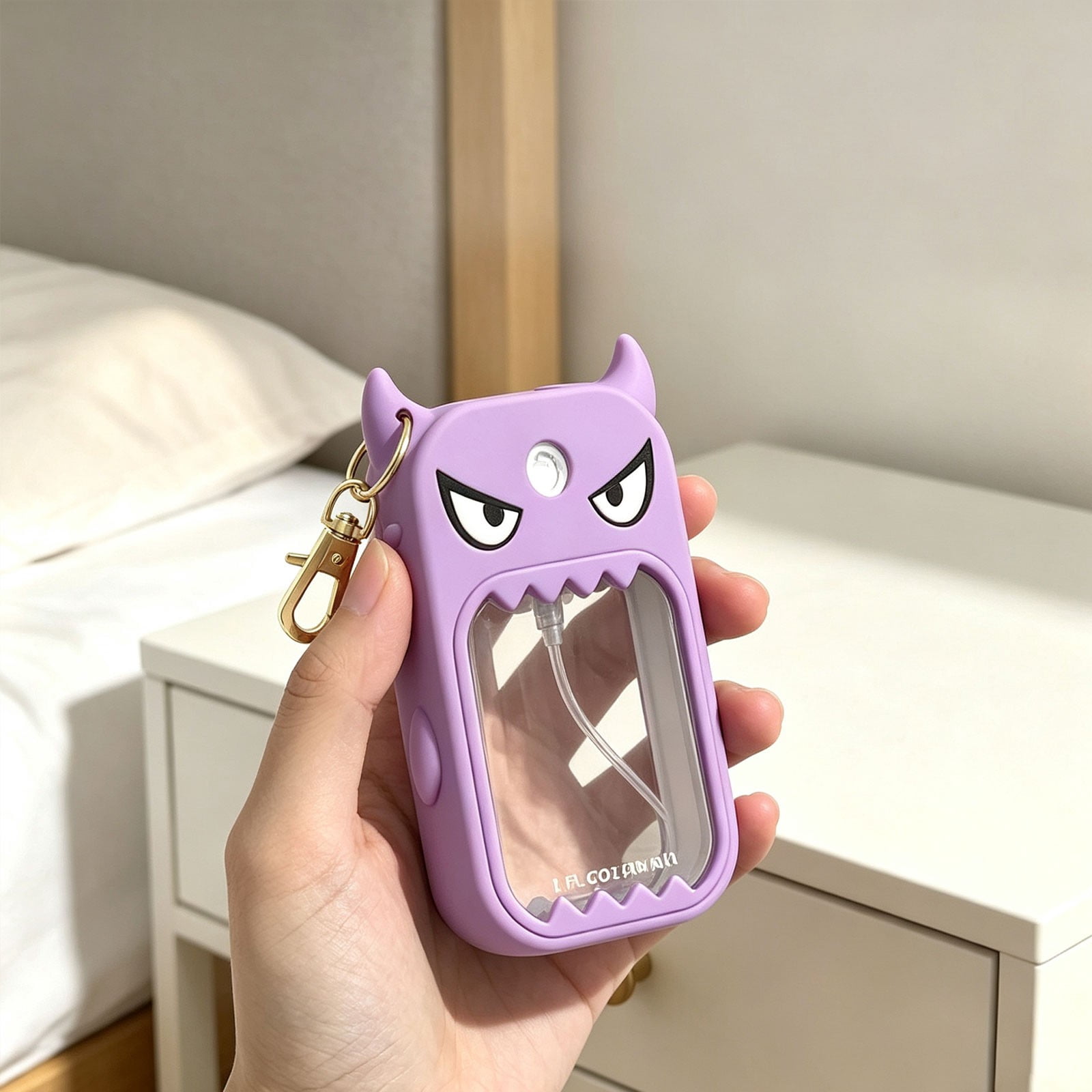 Cute Devil Silicone Case Keychain Holder for 1oz Bottles, Soft ...