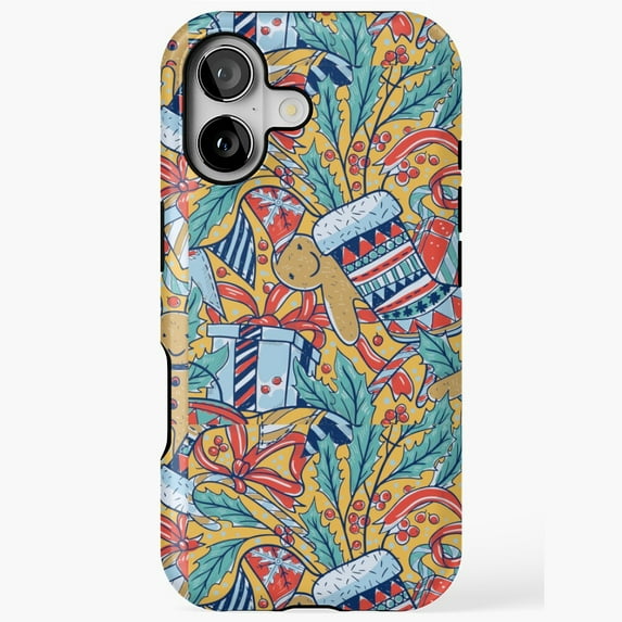 Cute Digital Art Holiday Pattern Phone Case with iPhone 17 to 11 Pro ...