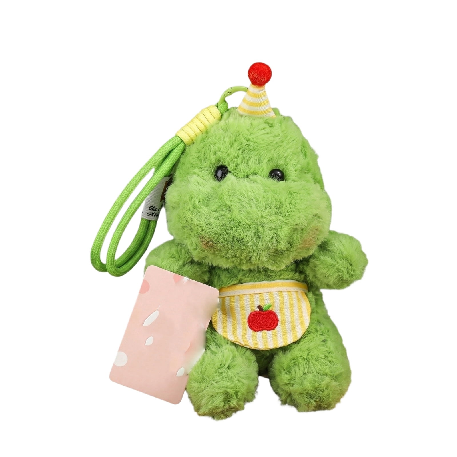Cute Dino Plush Keychain, Soft Stuffed Animal with Lanyard & Pattern ...