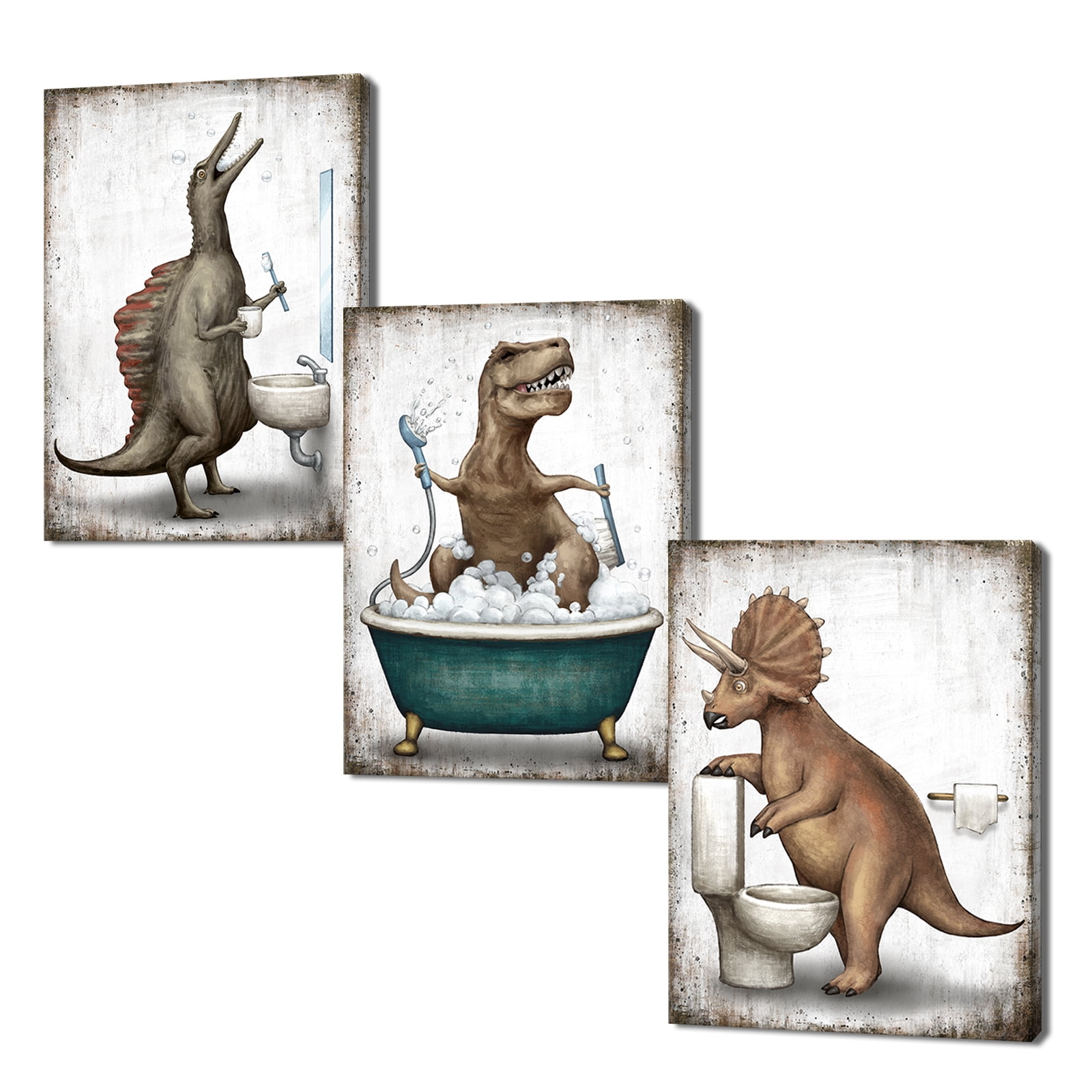 Cute Dinosaur Bathroom Decor Educational Gift Home Decorations Gift ...