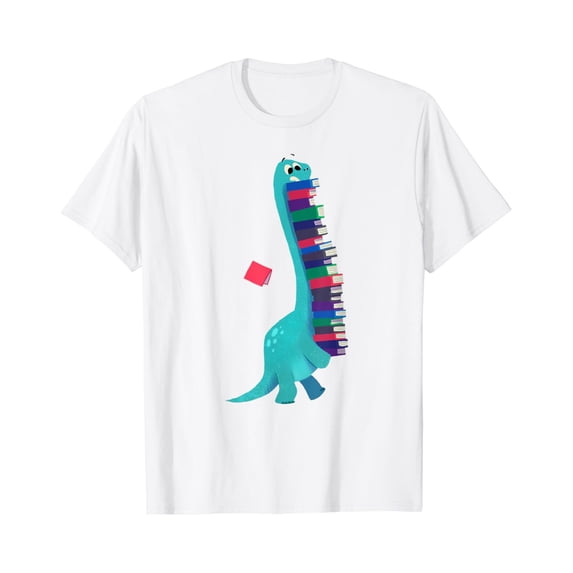 Cute Dinosaur Book Reading T-Shirt - Walmart.com