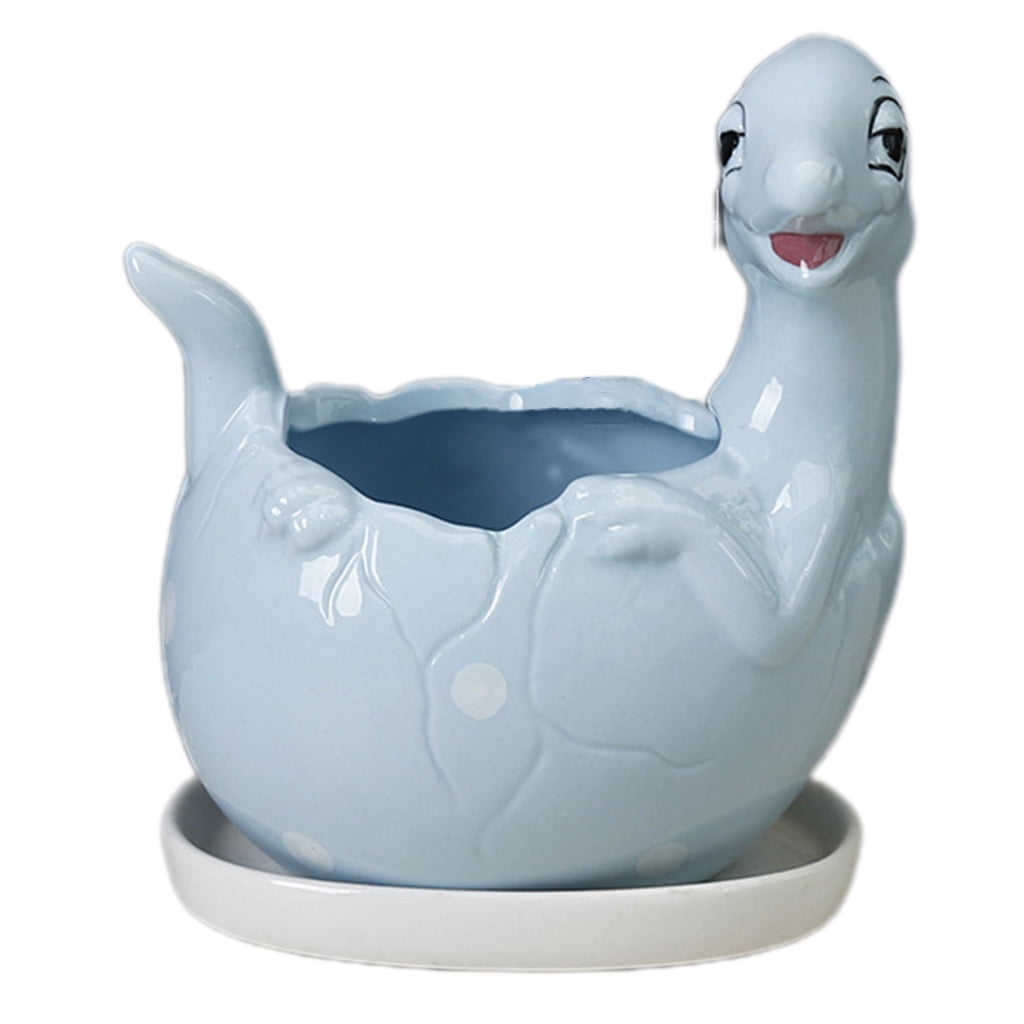 Cute Dinosaur Ceramic Succulent Planter Pot Planting Flower Pots with ...
