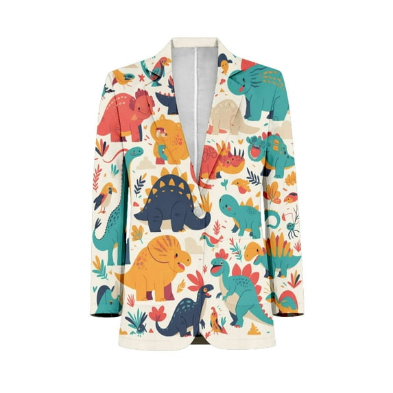 Cute Dinosaur Customized Men's Suits full man Shawl Collar Gentleman ...