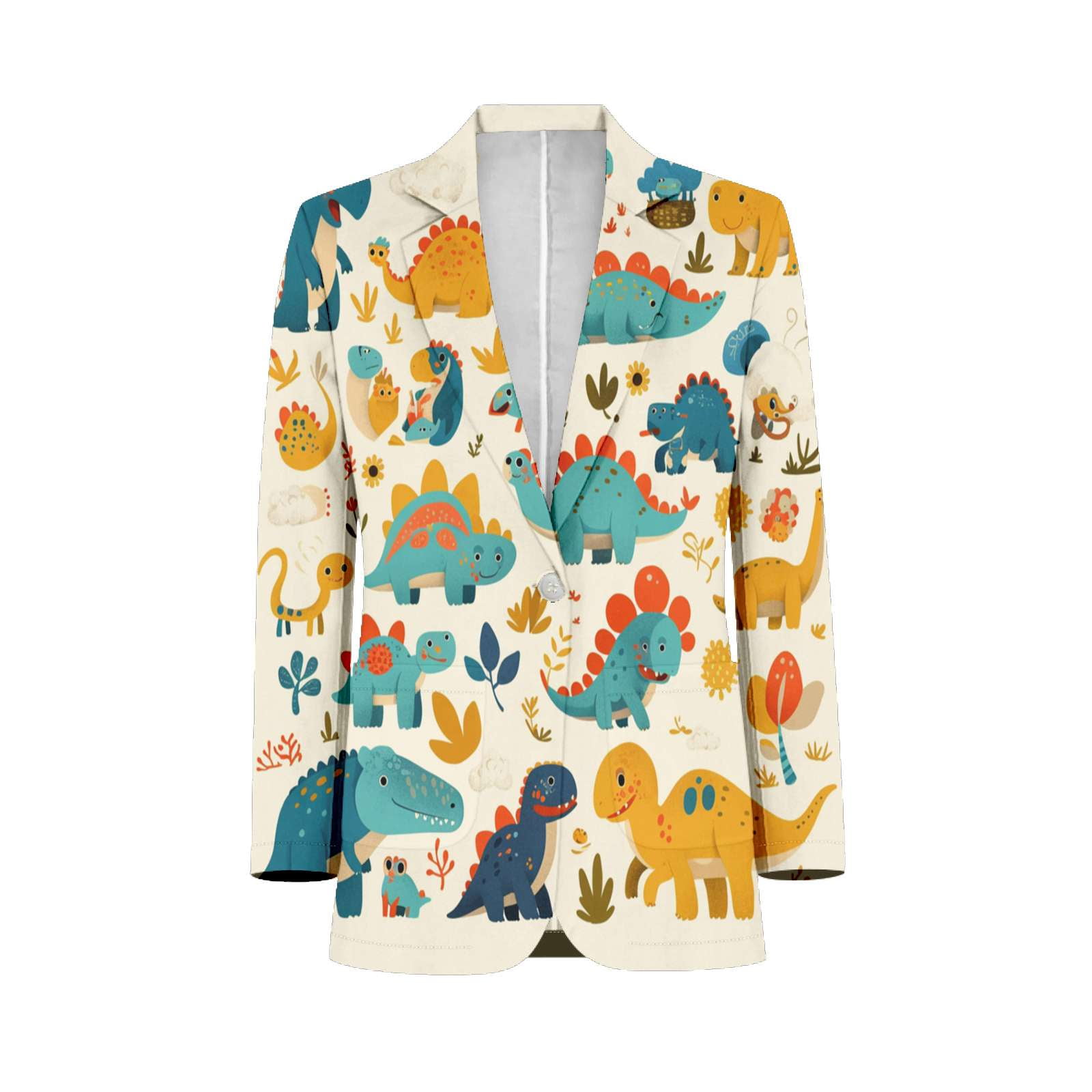 Cute Dinosaur Men Blazers Slim Clothing Summer Jacket Man Oversize ...