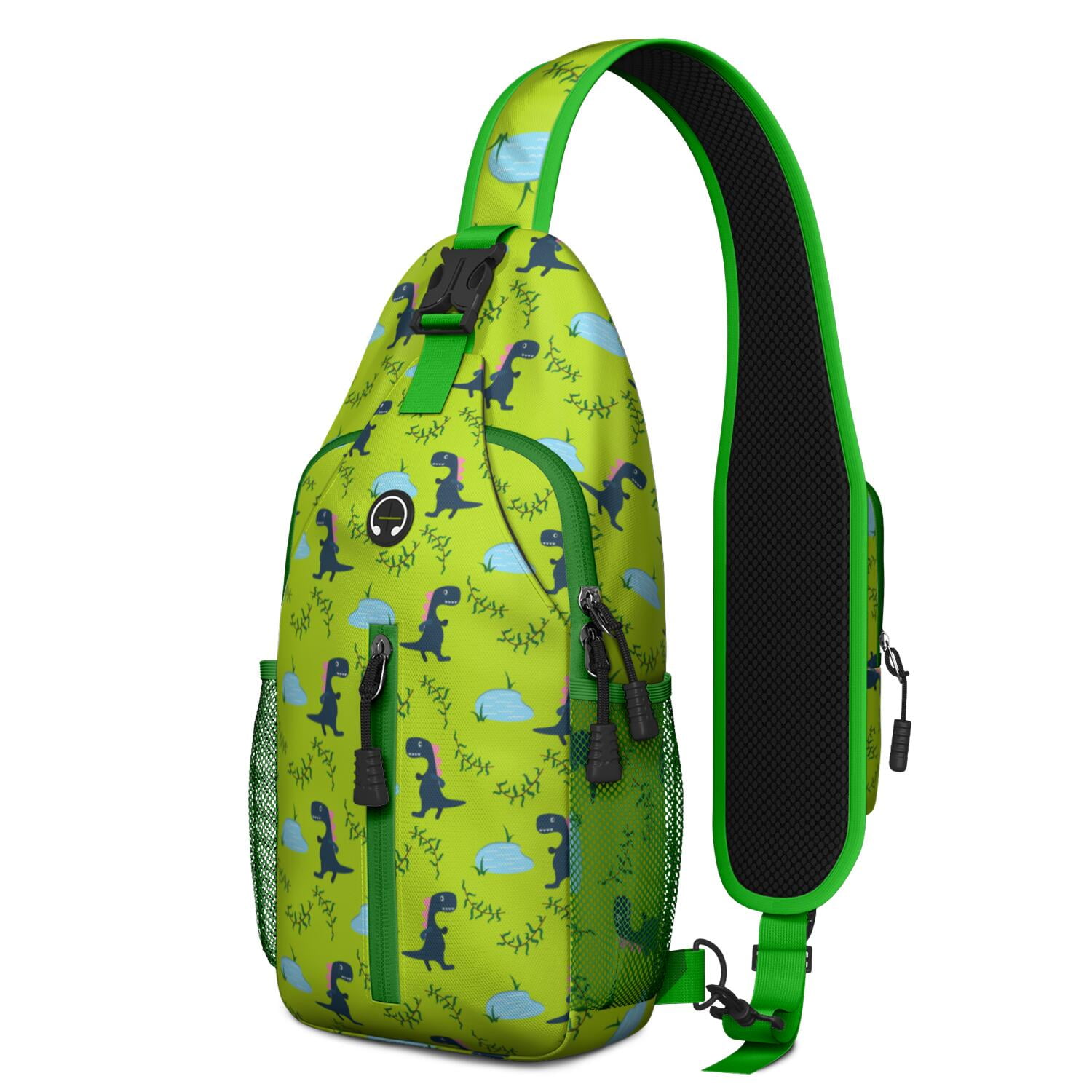 Cute Dinosaur Pattern Sling Backpack – Funny Dino Cartoon Print ...