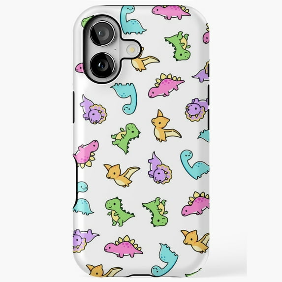Cute Dinosaurs Cartoon Pattern Kids Illustration Phone Case with iPhone ...
