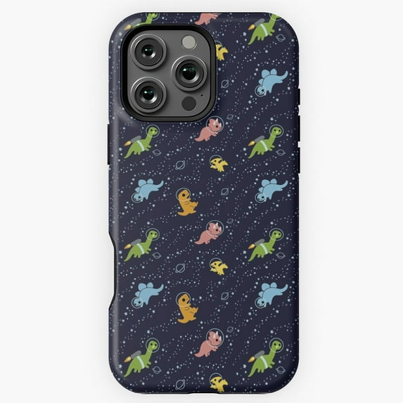 Cute Dinosaurs In Space Phone Case for iPhone 16 15 14 13 12 11 Pro Max ...