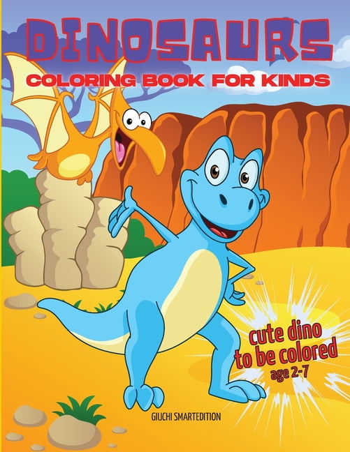 Cute Dinosaurs coloring book : Coloring book for little girl and boy ...