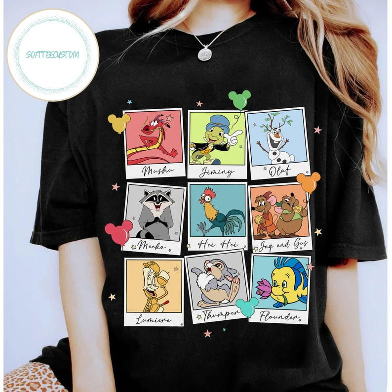 Cute Disney Princess Sidekick Characters Photos Group Shirt, Pascal ...