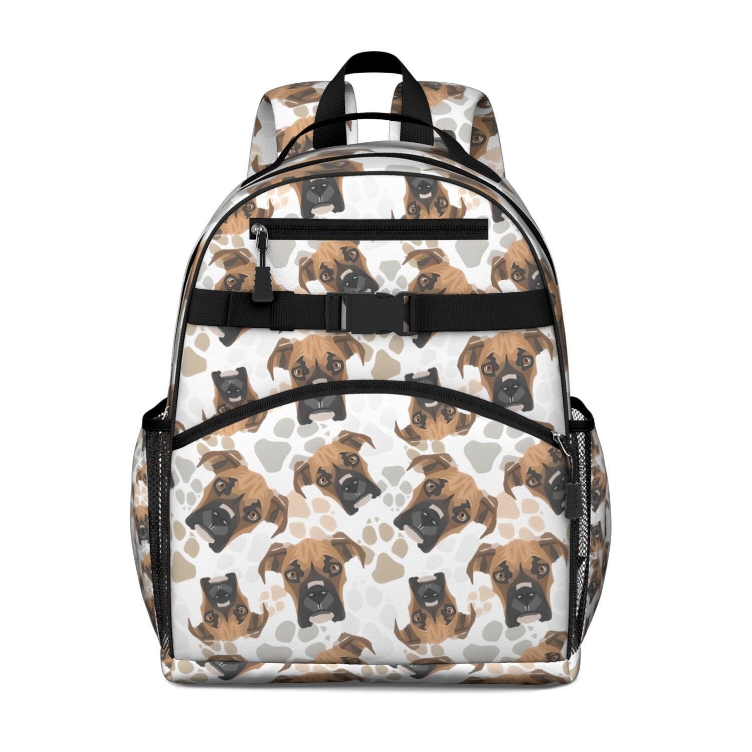 Cute Doberman and Dog Footprint Backpack for School,Cute School Bag ...
