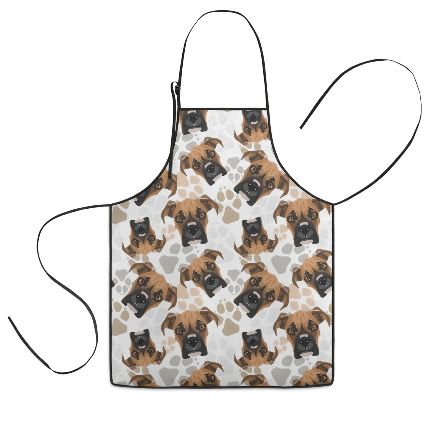 Cute Doberman and Dog Footprint Kids Aprons for Girls and Boys ...