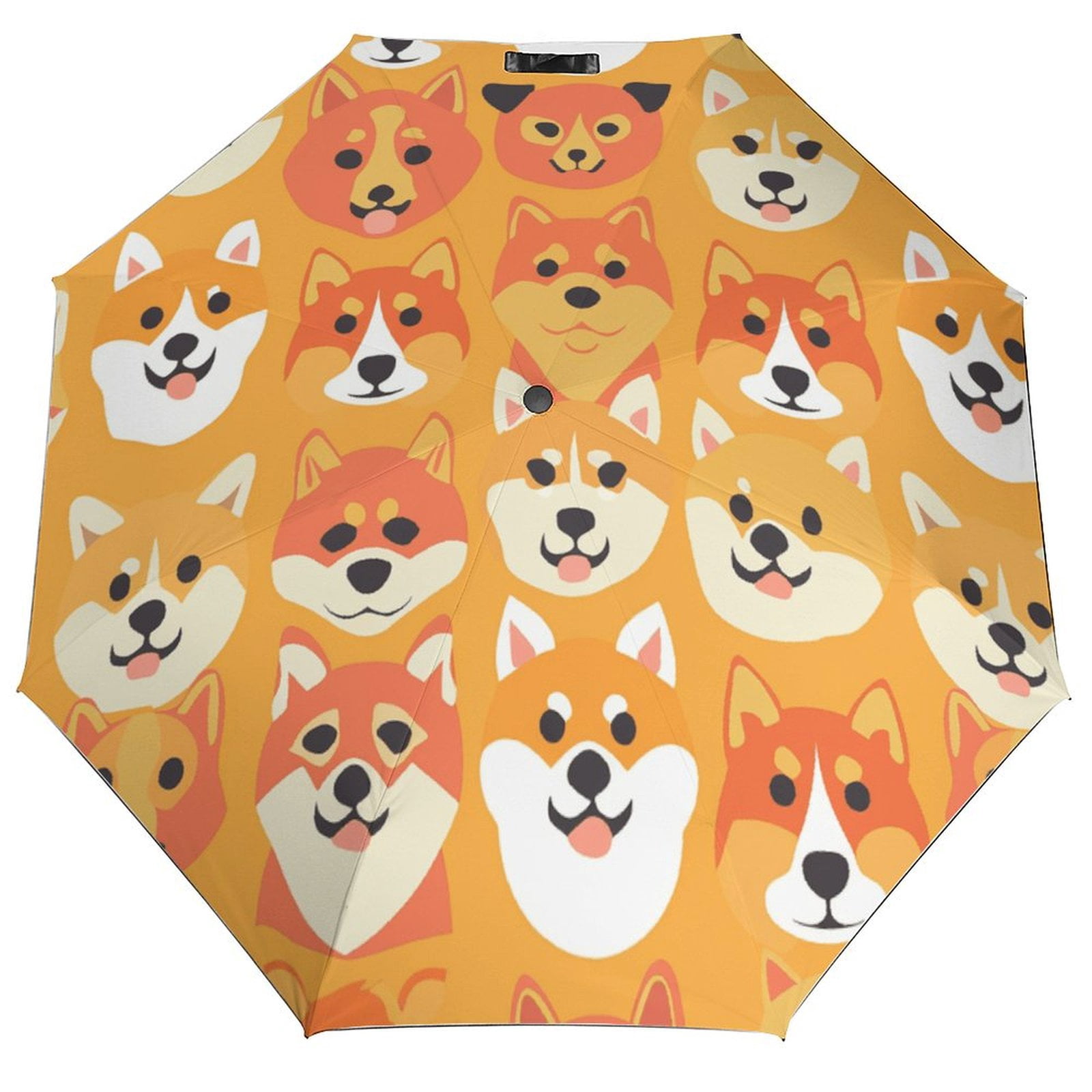 Cute Dog Automatic Sunny Umbrella, Sun Protection Shade, Three-fold ...