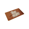 Cute Dog Bath Mat, Plush Microfiber Bathroom Rug Water Absorbent Non ...