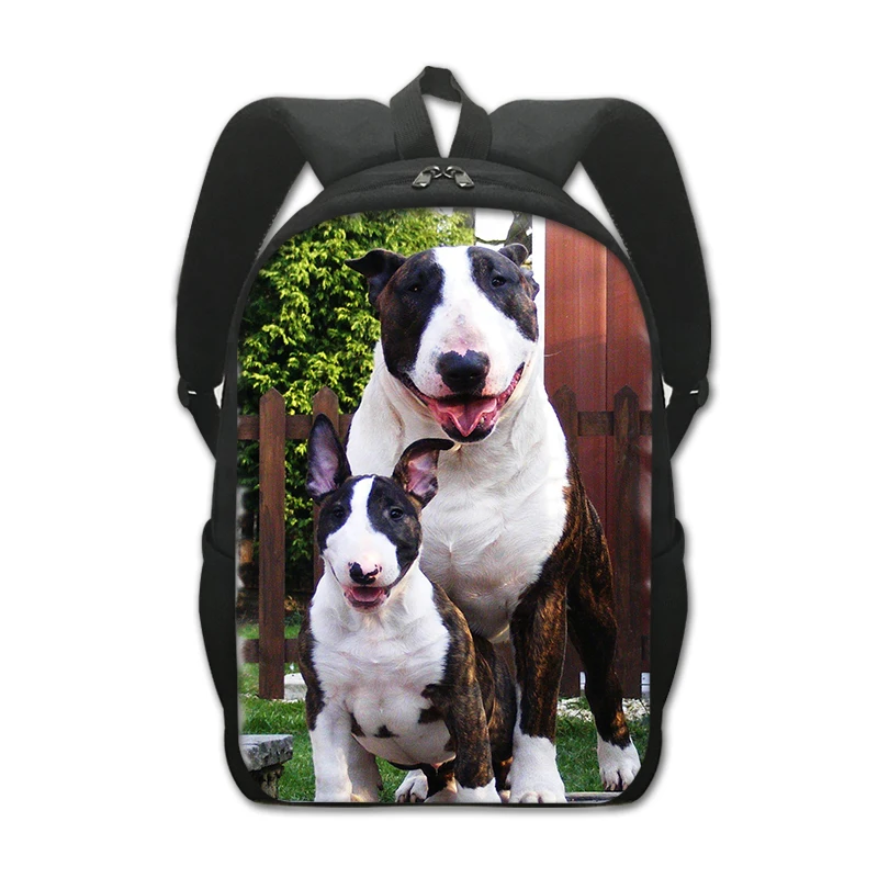 Cute Dog Bull Terrier German Shepherd Backpack for Teenage Boys Girls ...