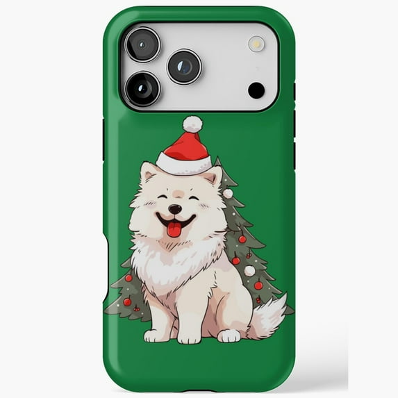 Cute Dog Christmas Grandpa Hat Tree Protective Case for iPhone 11 12 13 ...