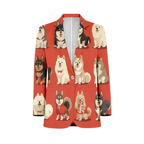 Cute Dog Customized Men's Suits full man Shawl Collar Gentleman Suits ...