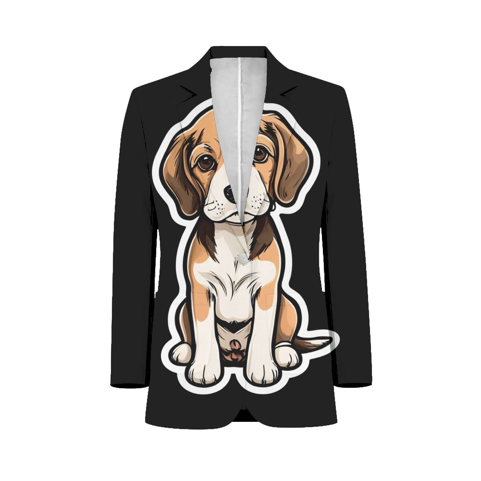 Cute Dog Design Customized Men's Suits full man Shawl Collar Gentleman ...