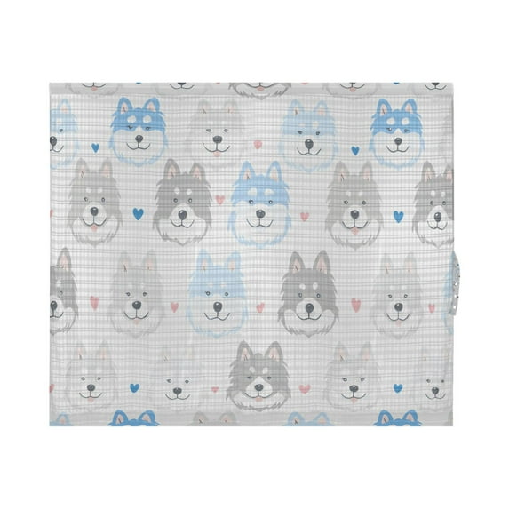 Cute Dog Door Curtain Blackout Thermal Insulated Door Side Curtain ...