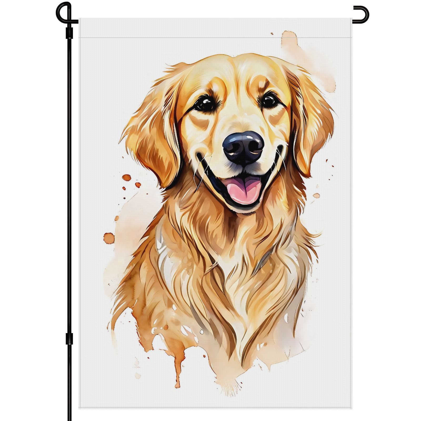 Cute Dog Face Cute Dogs Versatile Garden Flags for Outdoor Colorful ...