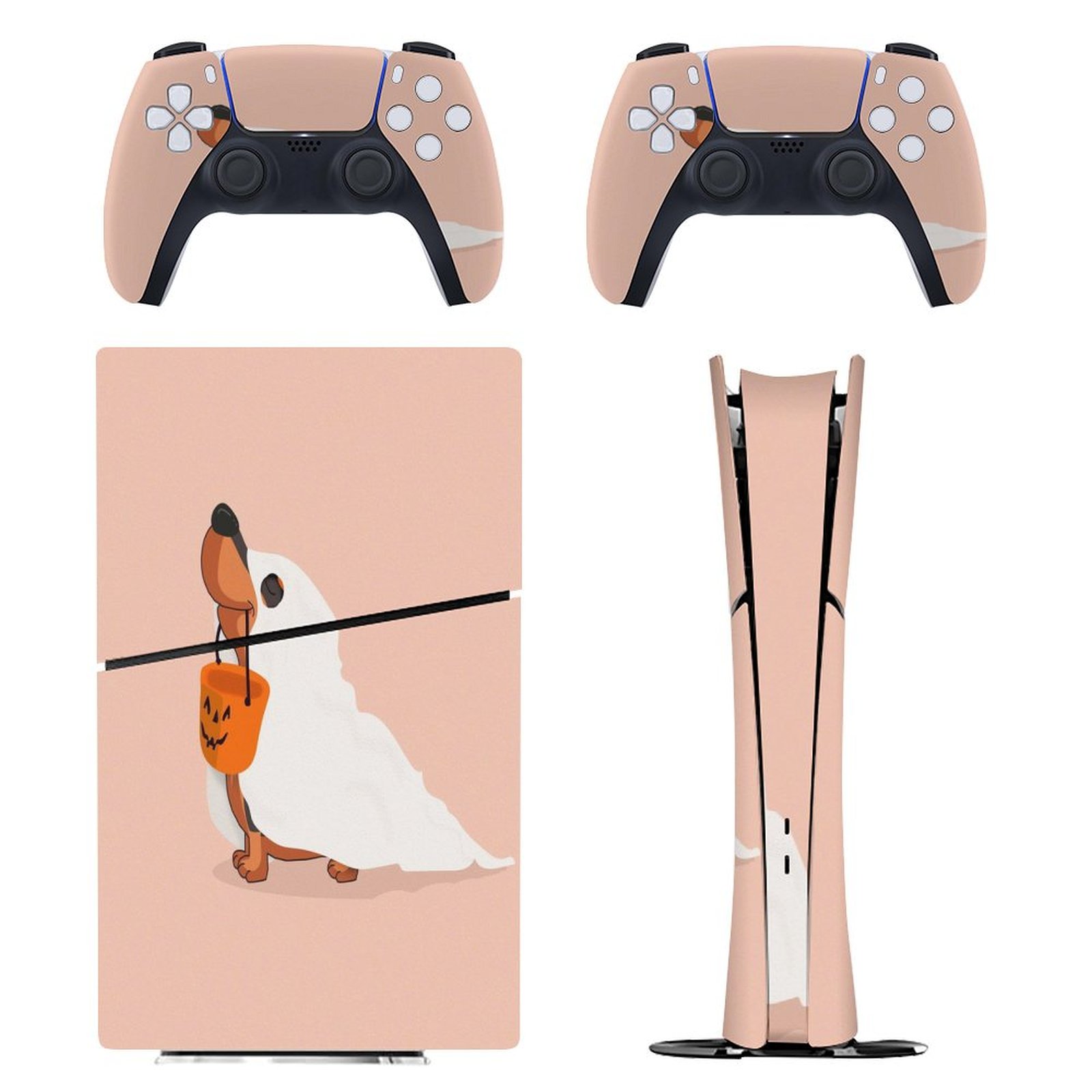 Cute, Dog, Halloween PS5/PS5 Slim Digital Disc Skin Sticker For Console ...