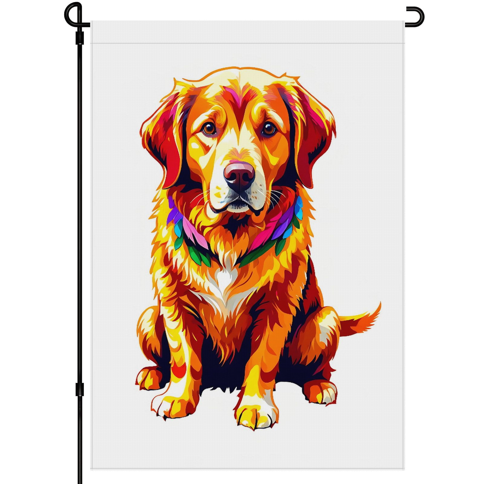 Cute Dog House Flag, Cute Dog Face Puppy Stickers Happy Smile Durable ...